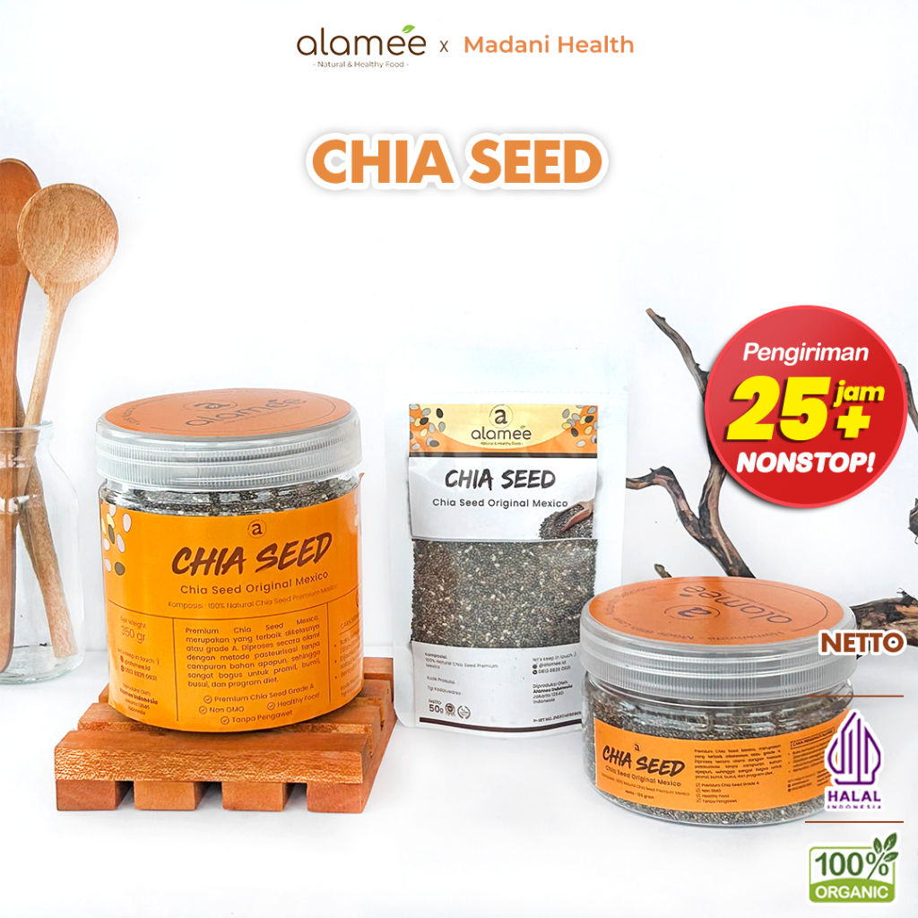 Jual Chia Seed Organic Black Chiaseed Grade A Premium Quality madani ...