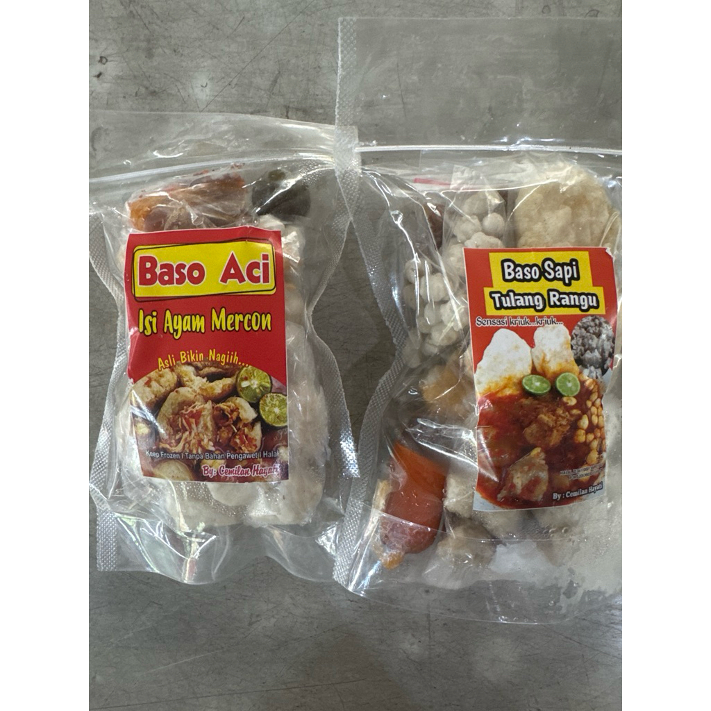 Jual baso aci isi ayam mercon/bakso aci ayam mercon | Shopee Indonesia