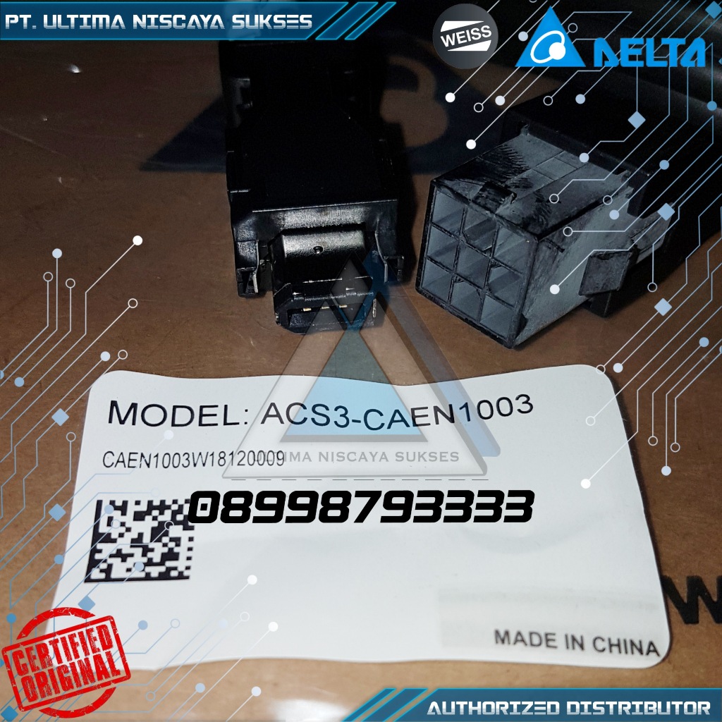Jual ACS3-CAEN1003 Kabel Encoder CN2 Servo DELTA ASDA-A3/B3 750Watt 3M ...