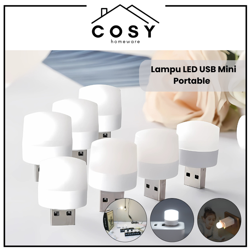 Jual Lampu LED USB Mini Portable Lampu Baca Lampu Tidur Travel Mini Light USB Lampu Kecil ...