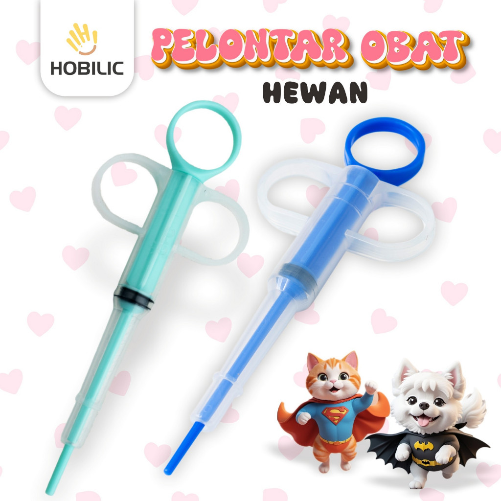Jual Hobilic Pet Feeding Kit Pelontar Pil Pelontar Obat Hewan Alat ...