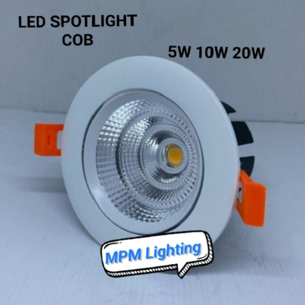 Jual Lampu LED Spotlight COB 5w 10w 20w Inbow/ LED Downlight Spot COB ...