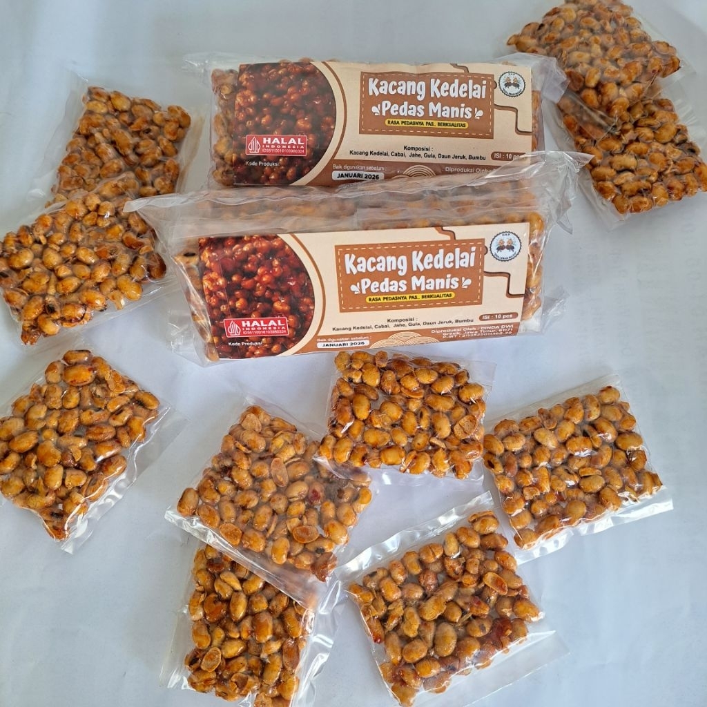 Jual 2 Pack - Kacang Kedelai Pedas Manis Camilan Bergizi | Shopee Indonesia