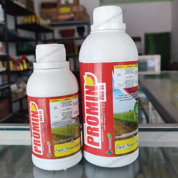 Jual Herbisida PROMIN 865 SL herbisida sistemik purna tumbuh untuk pengendali gulma berdaun ...