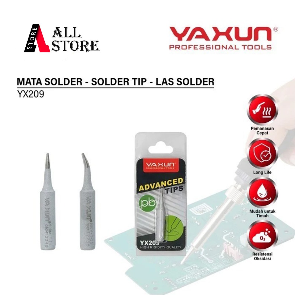 Jual YAXUN MATA SOLDER STATION YX209-I WARNA PUTIH SUSU ORIGINAL - YAXUN YX209 Lurus Bengkok ...