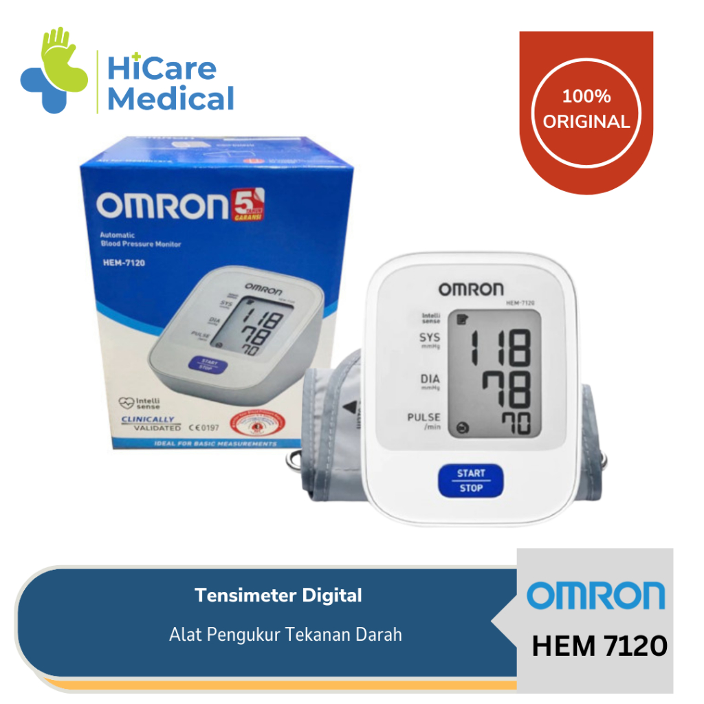 Jual Alat Tensimeter Digital Omron HEM 7120 - Alat Pengukur Tekanan Darah | Shopee Indonesia