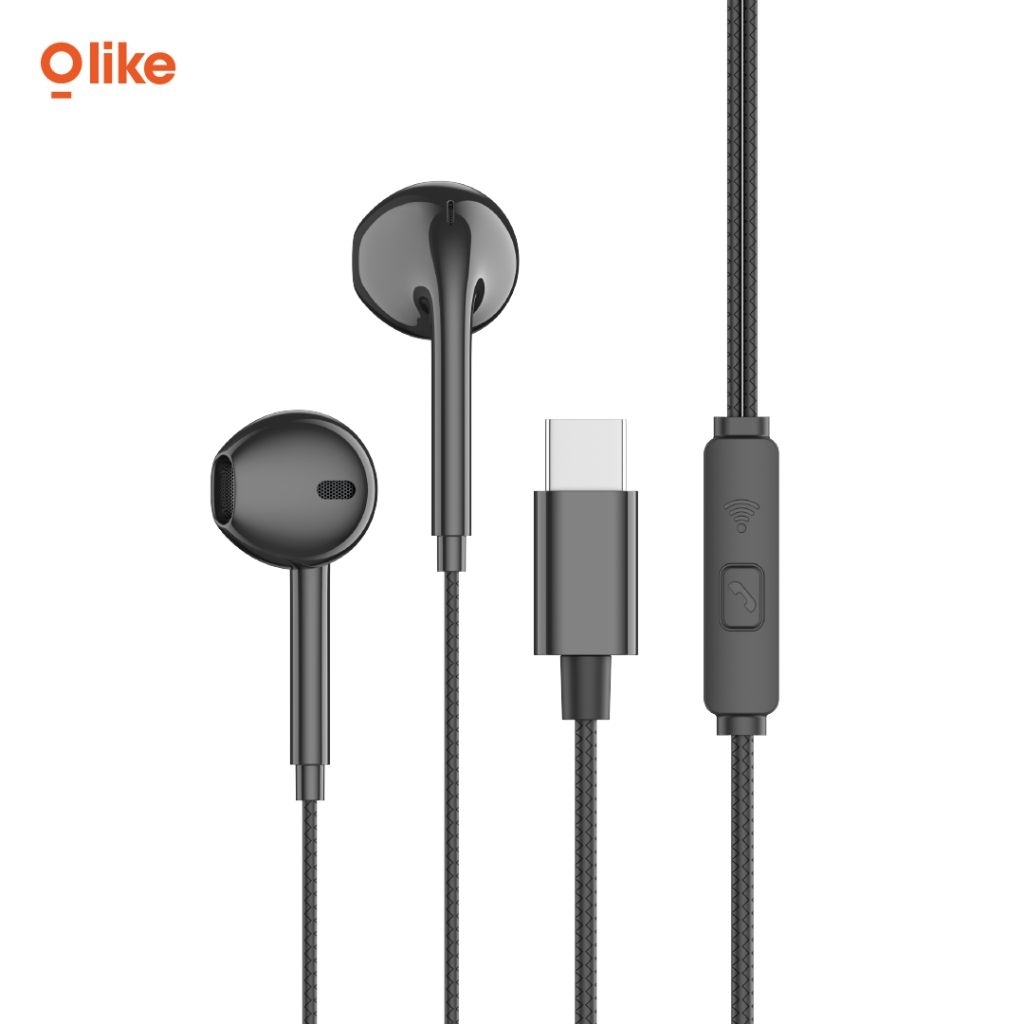 Jual Handsfree Earphone Tipe C Olike E20C Type C Wired Earphone Olike ...