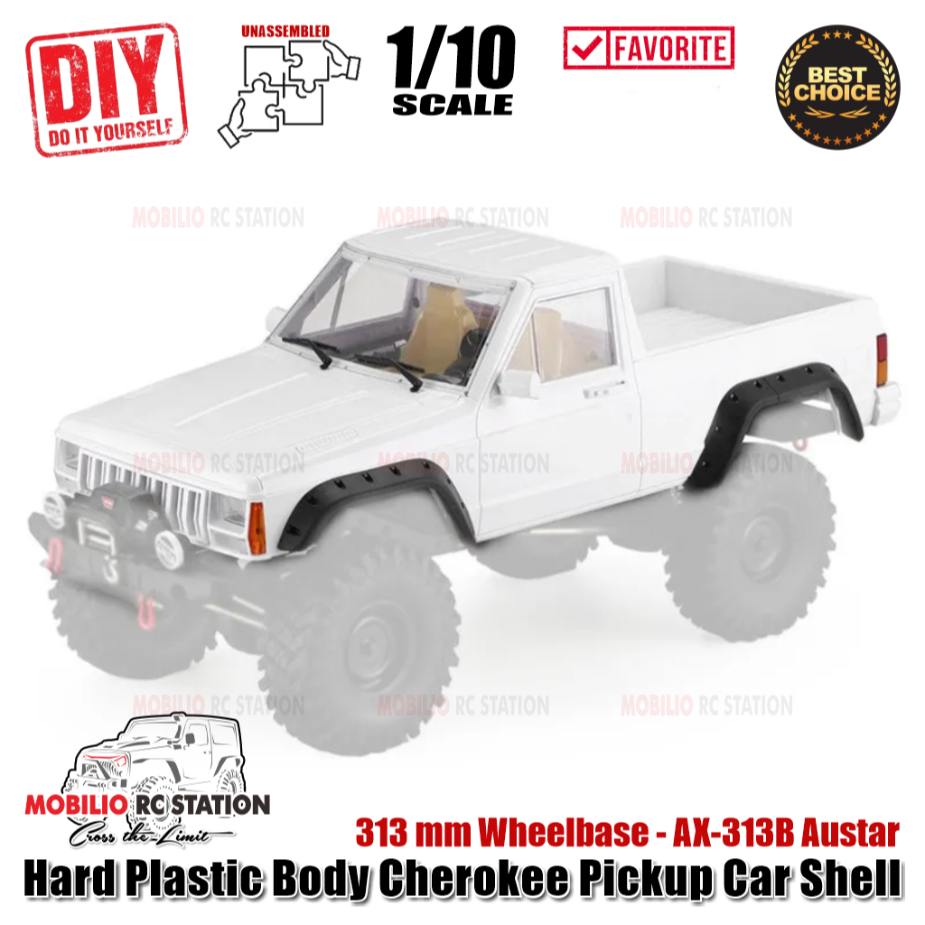 Jual Hard Plastic Body Cherokee Comanche Pickup Car Shell 313mm ...