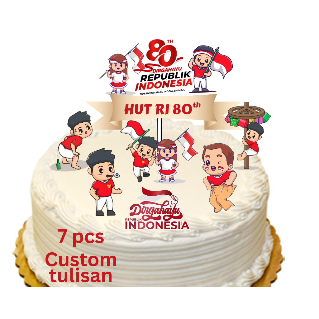 Jual Topper kue HUT RI lomba | Shopee Indonesia