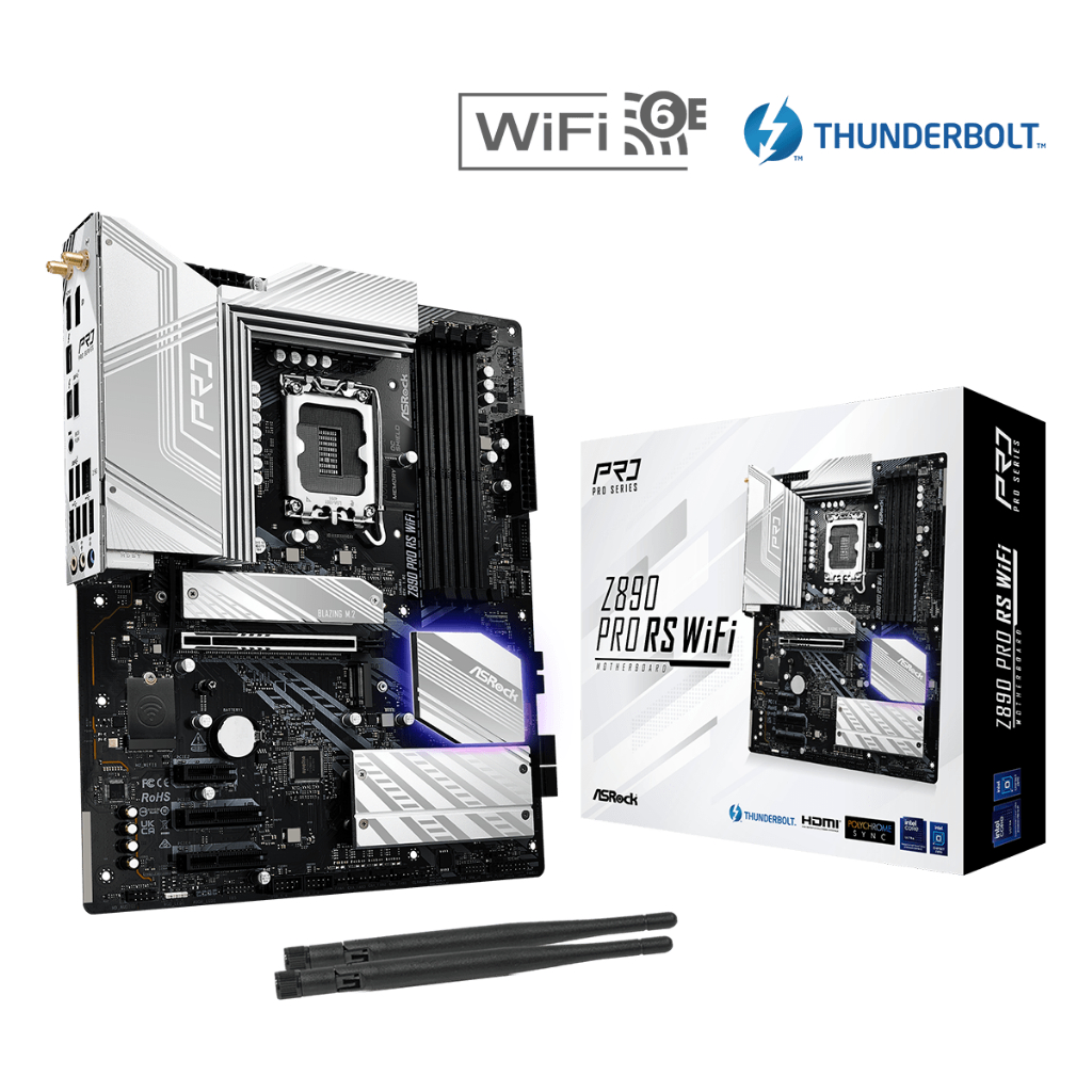 Jual ASROCK Z890 Pro RS WiFi Intel Z890 LGA 1851 Motherboard | Shopee ...