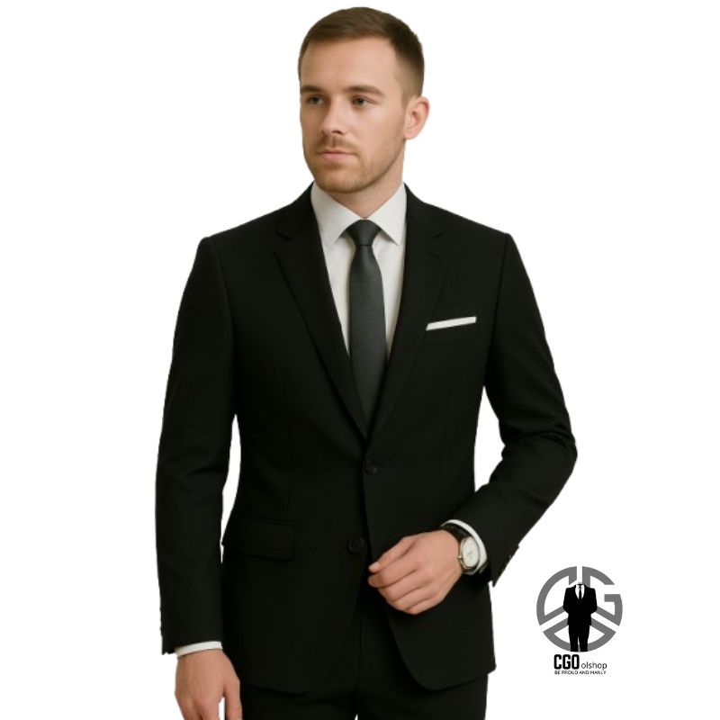 Jual CGO - Jas Formal Pria Jas Blazer Pria Basic Formal Kancing Dua ...