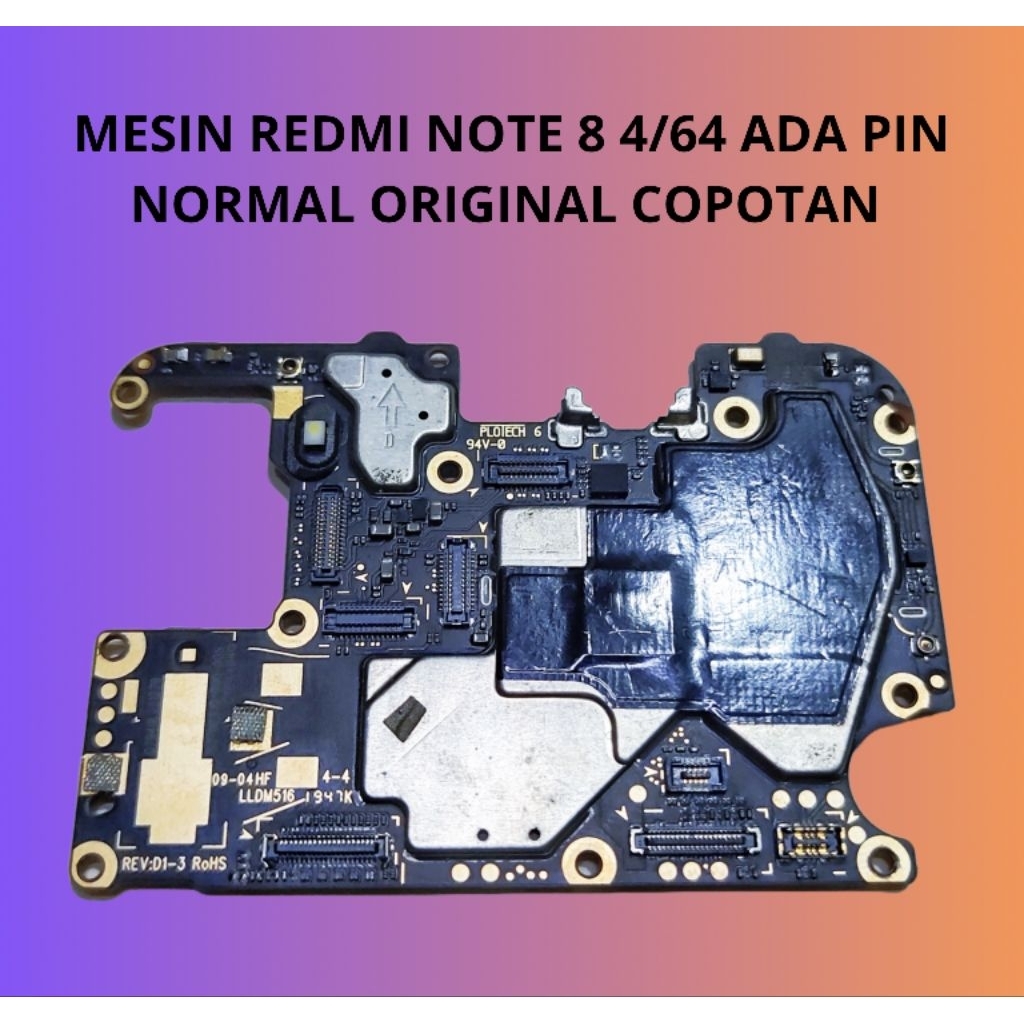 Jual MESIN REDMI NOTE 8 4/64 ADA PIN NORMAL ORIGINAL COPOTAN | Shopee ...