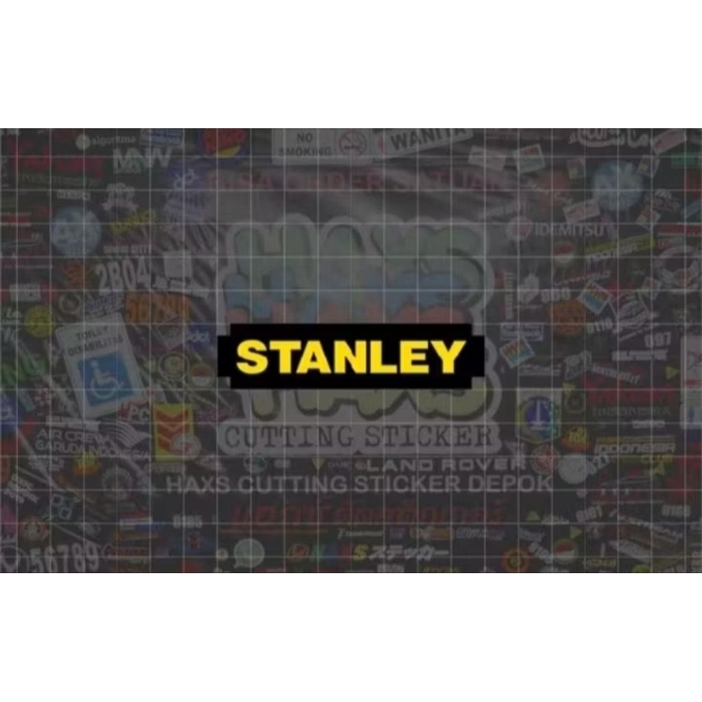 Jual sticker cutting motif STANLEY sticker mobil body kaca motor bisa ...