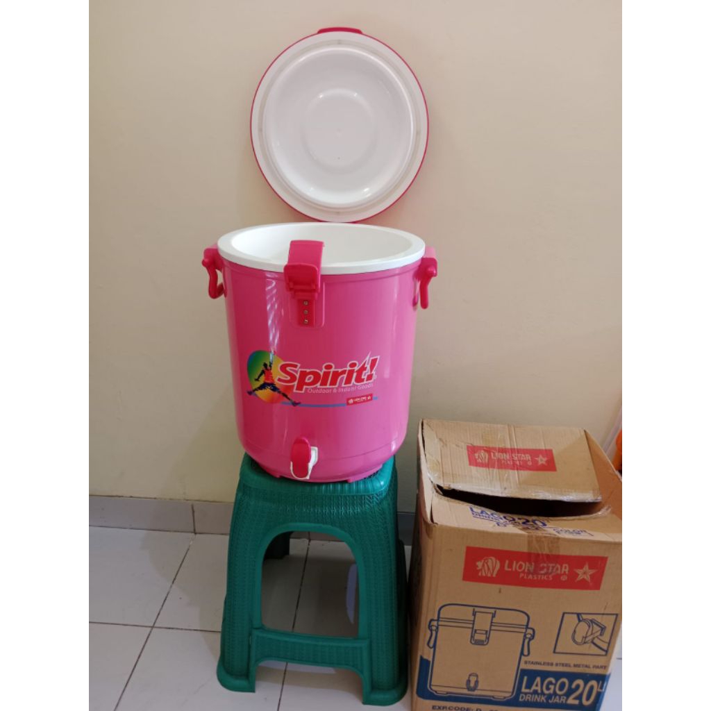 Jual Tempat Air Minum Lago Drink Jar 20 Liter Lion Star Termos | Shopee ...