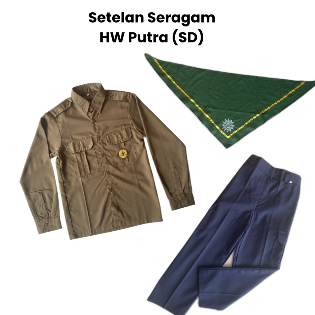 Jual Setelan Seragam HW Putra (SD) Seragam Sekolah HW Hizbul Wathan ...