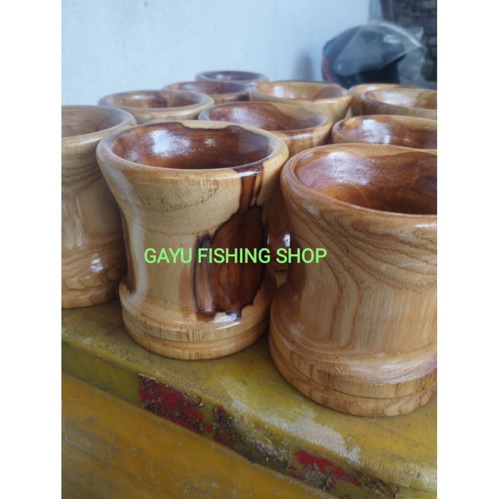 Jual Gelok Pancing Kayu Jati no. 9 & no. 10 | Shopee Indonesia