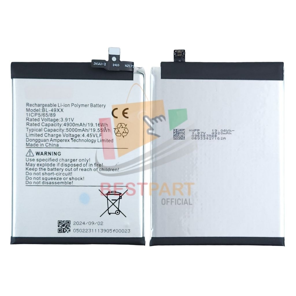 Jual BATERAI BL-49XX For INFINIX NOTE 40 / NOTE 40 PRO 5G / GT 20 PRO ...