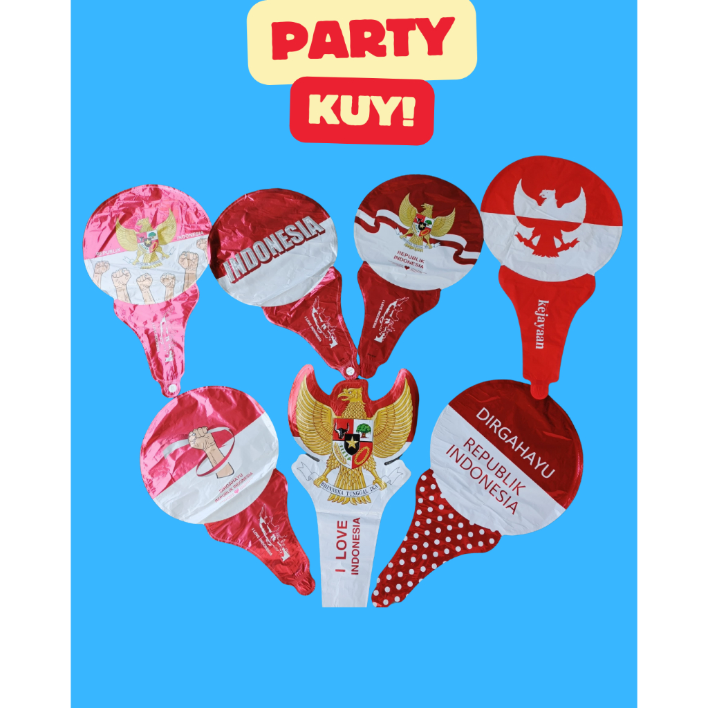 Jual Balon foil pentung merah putih kemerdekaan HUT RI 17 agustus ...