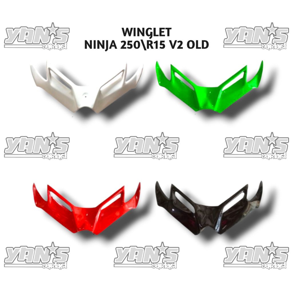 Jual WINGLET KAWASAKI NINJA 250 KARBU 250 FI OLD LAMA NEW BARU YAMAHA ...