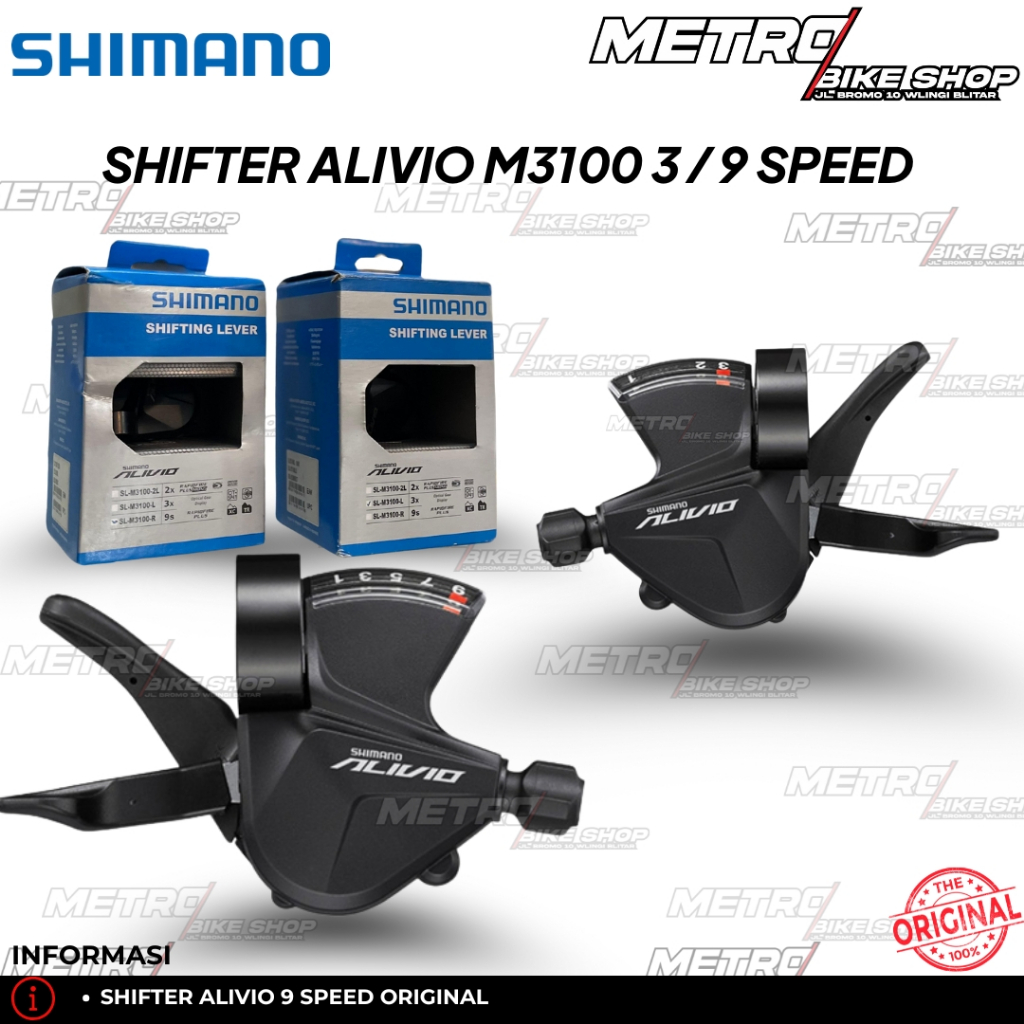 Jual Shifter Shimano Altus M3100 3 Speed / Shifter Altus M3100 9 Speed | Shopee Indonesia