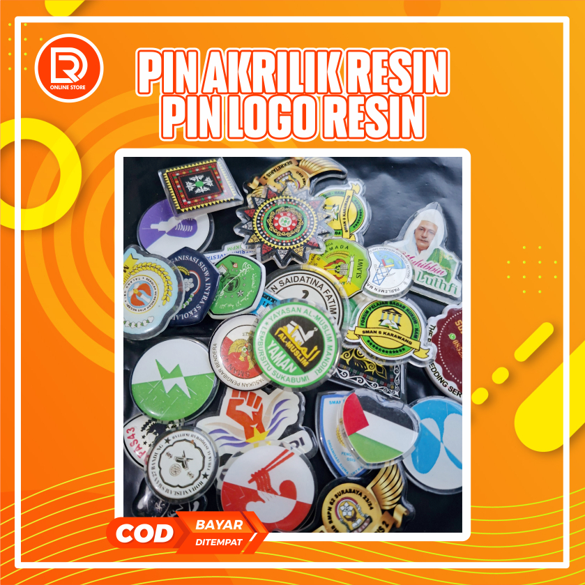 Jual PIN AKRILIK RESIN / PIN LOGO / MURAH & CEPAT | Shopee Indonesia