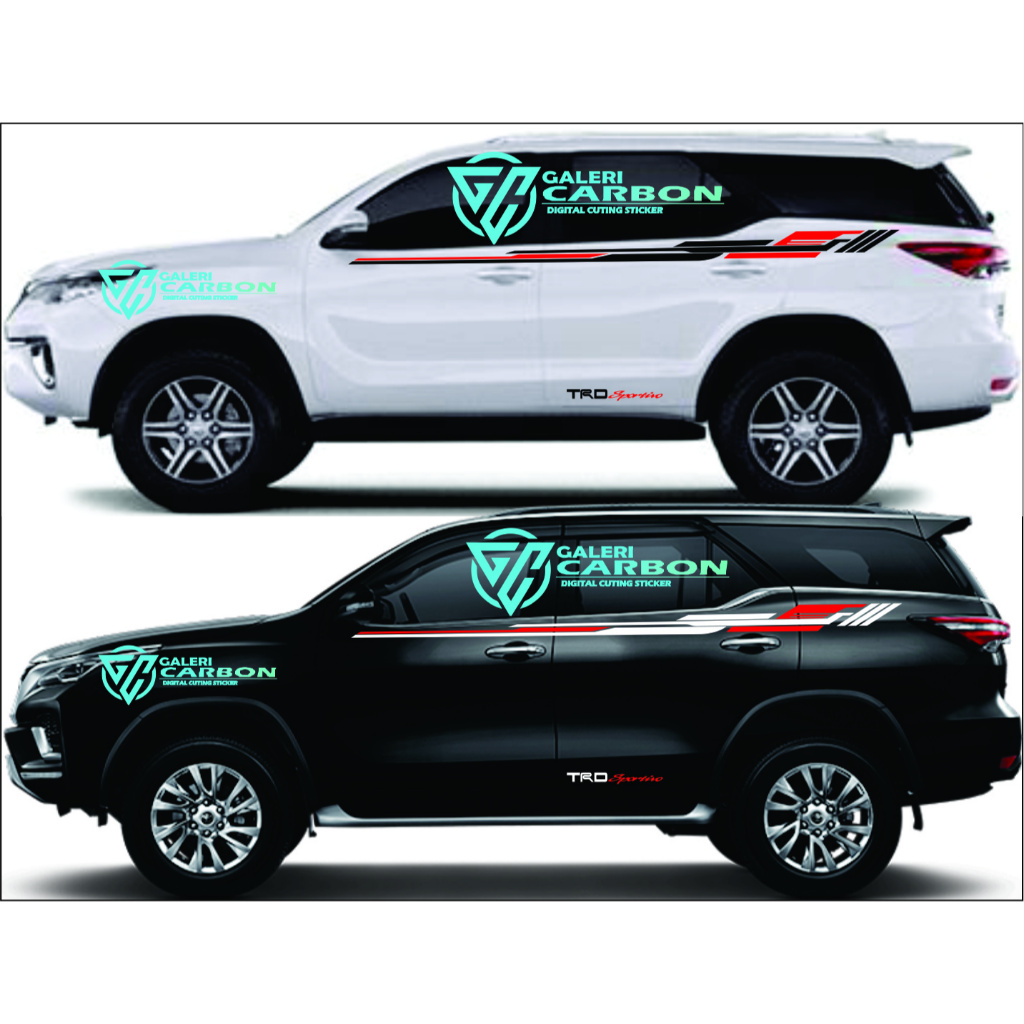 Jual Sticker toyota fortuner cutting sticker mobil toyota fortuner ...