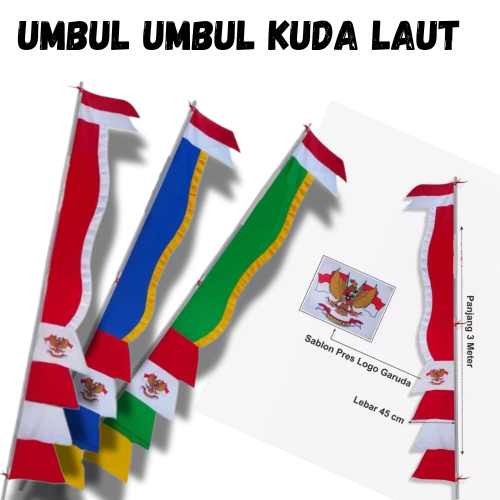 Jual APEXION Umbul Umbul Kuda Laut Panjang 3M | Shopee Indonesia