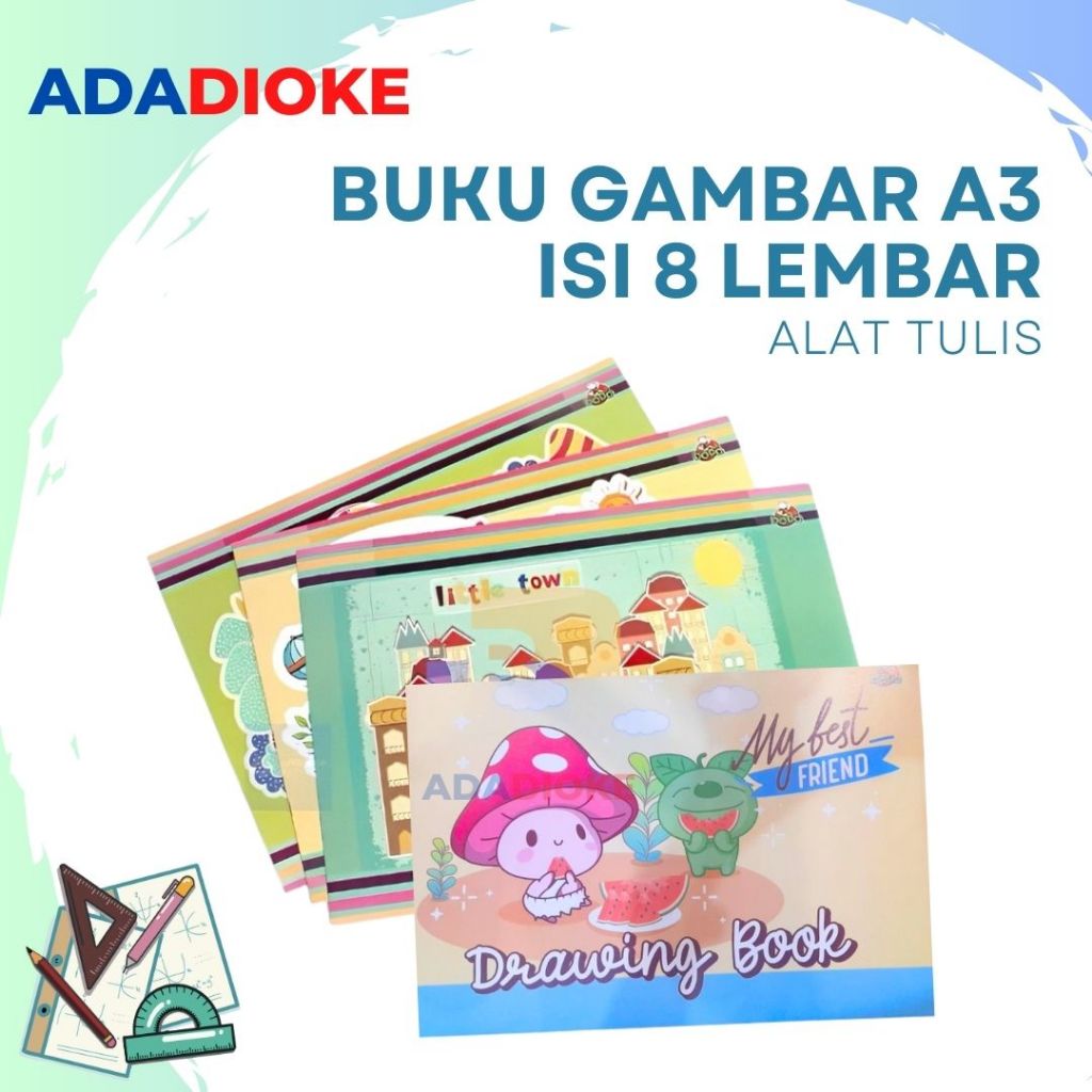 Jual Buku Gambar Drawing Book A3 Merk DODO Buku Gambar Isi 8 Lembar ...