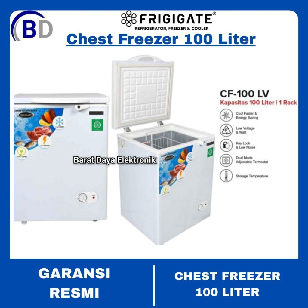 Jual Chest Freezer Frigigate CF-100 LV 100 Liter | Shopee Indonesia