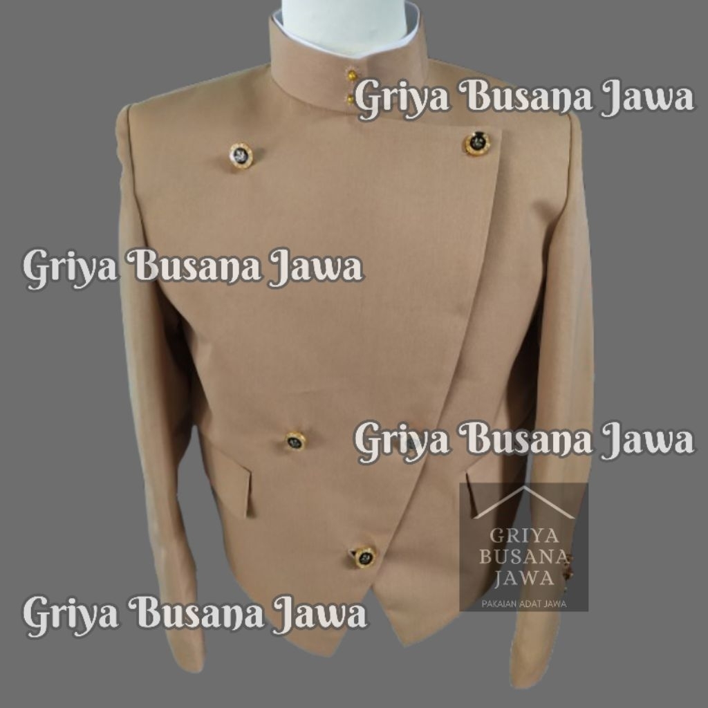 Jual Beskap Jawa Solo Krowok Alusan Coklat Tembaga (Copper Brown ...