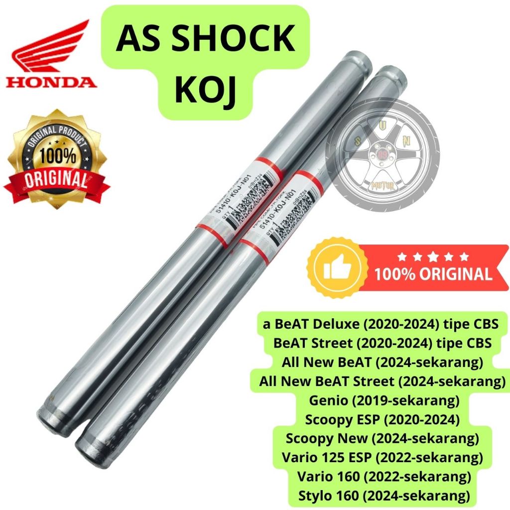 Jual AS SHOCK DEPAN KOJ ORI 1000% HONDA BEAT DELUXE , STREET , GENIO ...