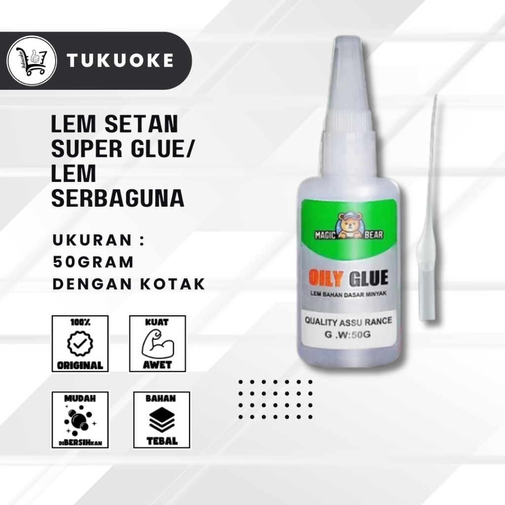 Jual LEM SETAN SUPER GLUE/ LEM SERBAGUNA 50 GRAM | Shopee Indonesia