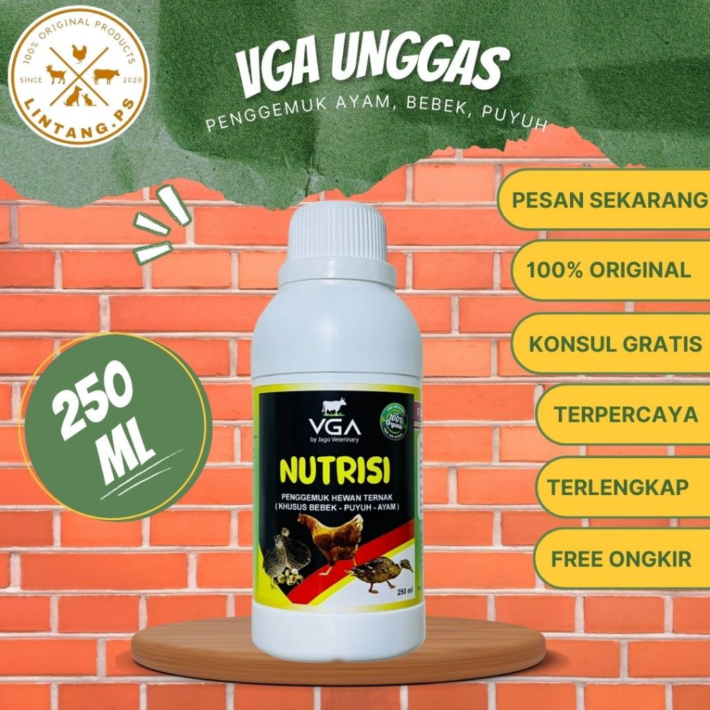 Jual VGA Nutrisi Unggas 250 ml - VGA Unggas 250 ml - VGA Unggas ...