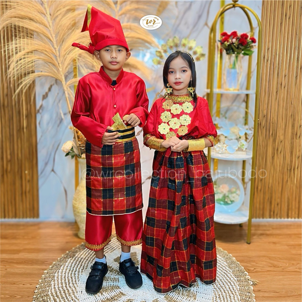 Jual BAJU ADAT MAKASSAR ANAK COUPLE /Baju sultan hasanuddin / Baju ...