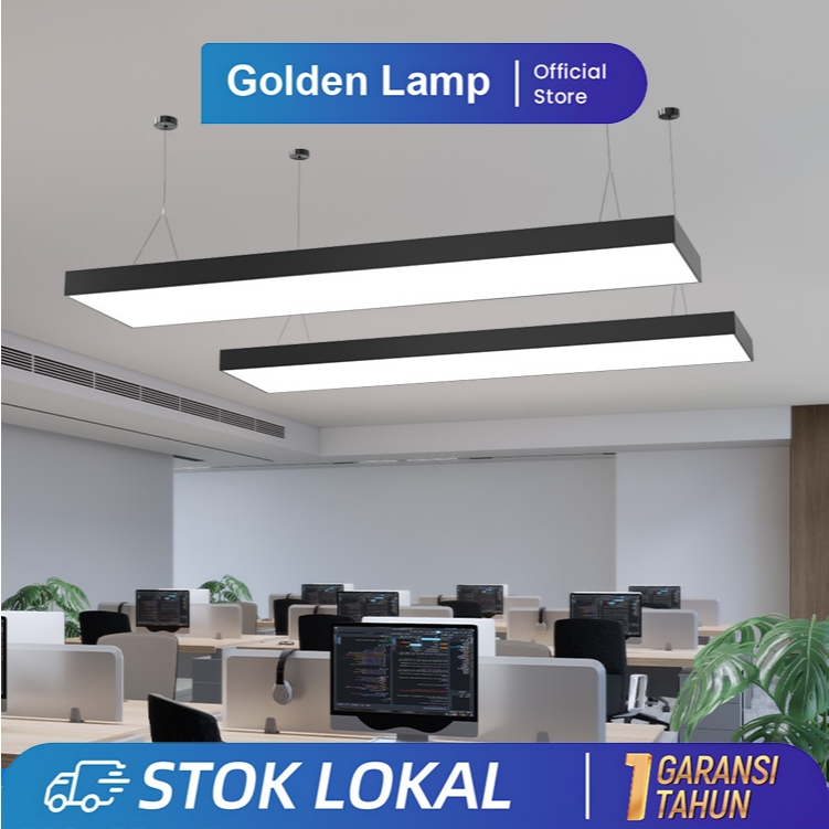 Jual Lampu LED Gantung Kantor [24W/36W/48W/50W/68W/88W] - Lampu Plafon ...