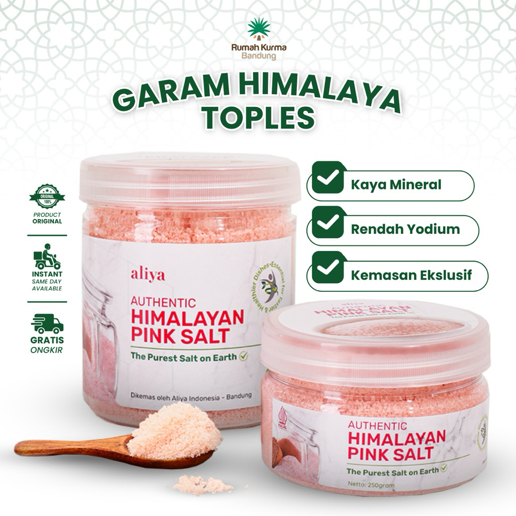 Jual Garam Himalaya Toples Himalaya Pink Salt Garam Murni Sehat Organik ...