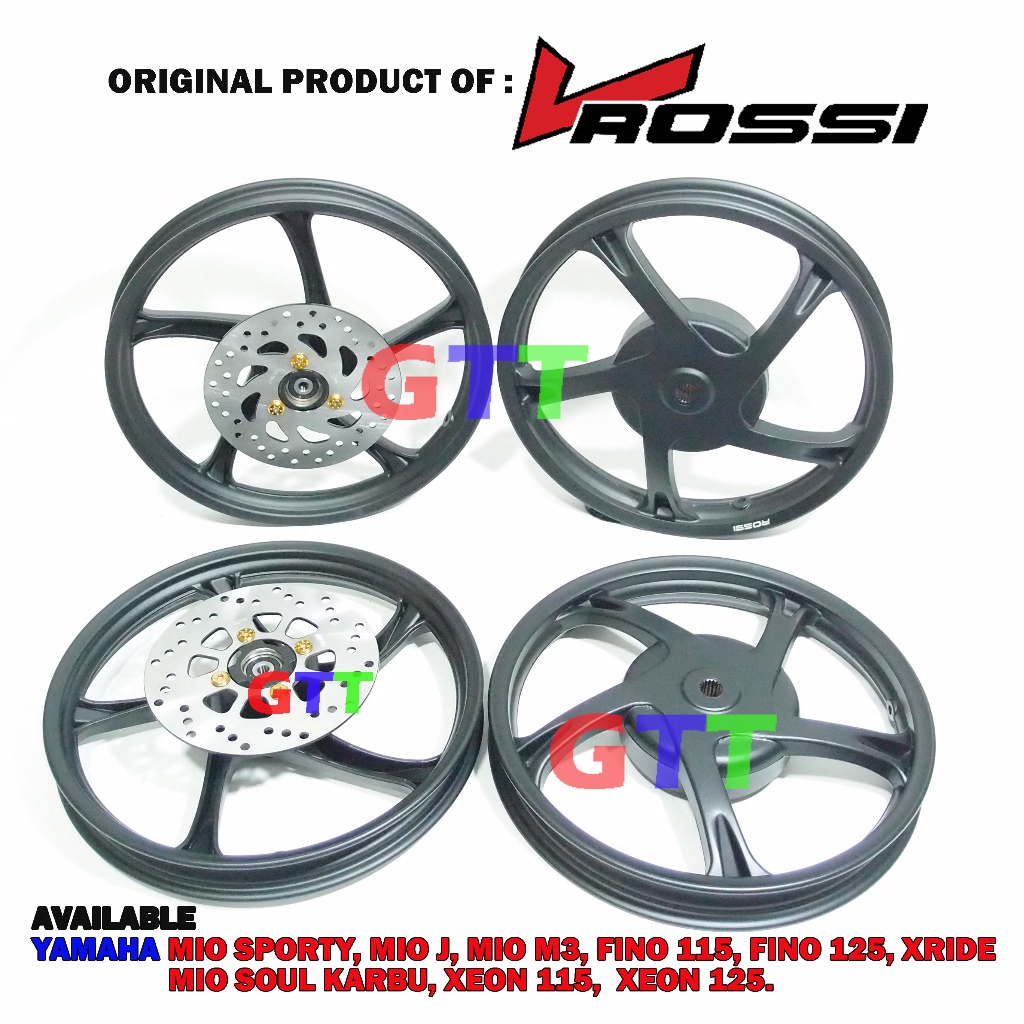 Jual VELG RACING VROSSI MIO SPORTY , MIO SOUL LAMA KARBURATOR, MIO J , XRIDE 115 , XRIDE 125 ...