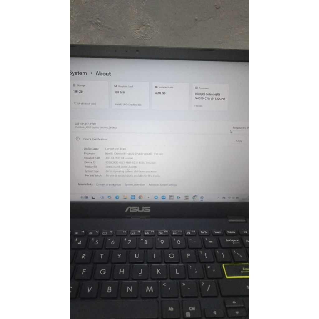 Jual Laptop Asus Vivobook E410MA-202.BLUE (Second) | Shopee Indonesia