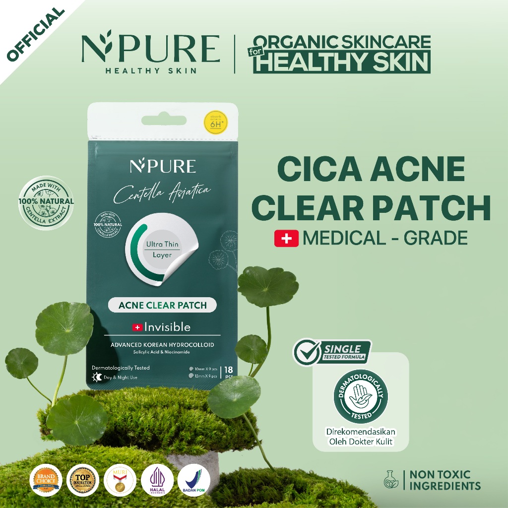 Jual 【NOT FOR SALE】NPURE Acne Clear Patch isi 18Pcs / Ultra thin layer ...