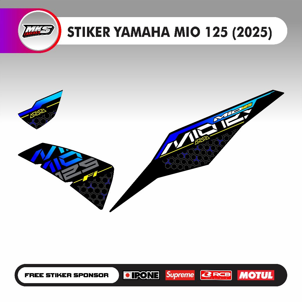 Jual Stiker Mio125 2025 - Stiker Mio M3, - MIO Z - Striping Mio125, MIO ...