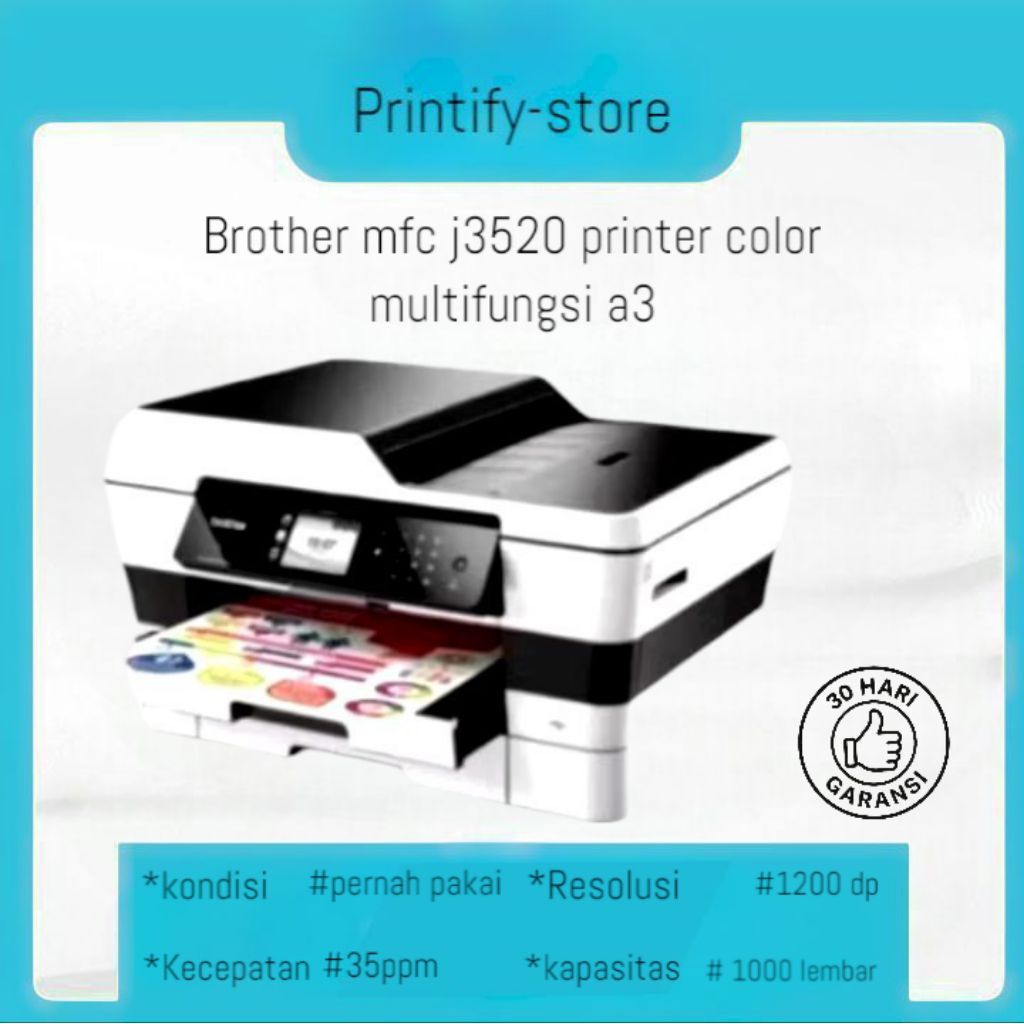 Jual printer brother mfc j3520 scan foto copy A3 warna | Shopee Indonesia