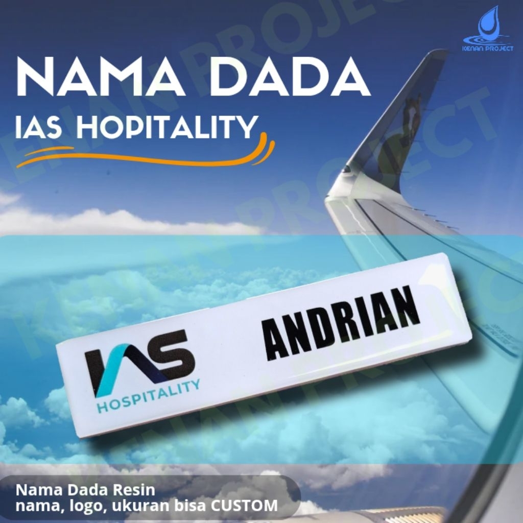 Jual Nama Dada IAS Hospitality / Nama Dada / Nama Dada Resin / Name Tag ...