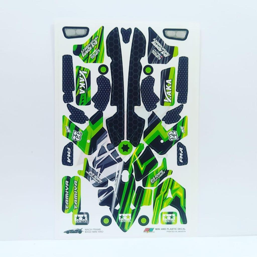 Jual Stiker Mach Frame - BKS Adams Kaka - Body Hitam/Hijau - Vinnyl ...
