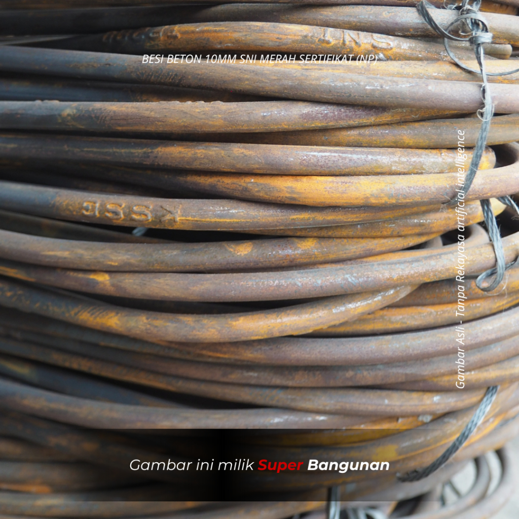 Jual JUAL BESI BETON 10MM SNI MERAH SERTIFIKAT (NP) SUPER BANGUNAN ...