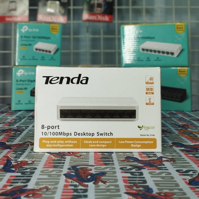 Jual TENDA S108 8-Port Ethernet Switch - Switch Hub 8 Ports Switch ...