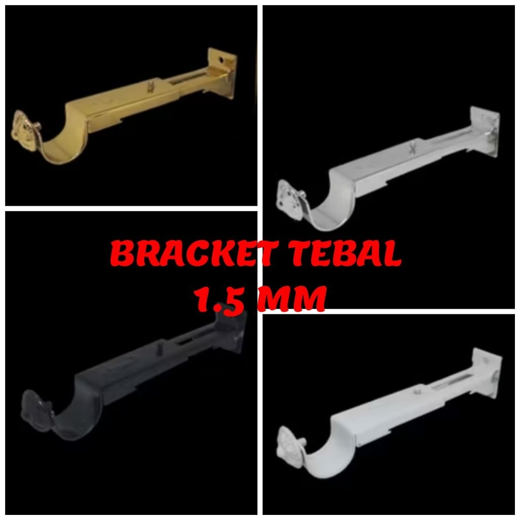 Jual BRACKET KAKI ROLLET REL TIANG GORDYN 1.5MM | Shopee Indonesia