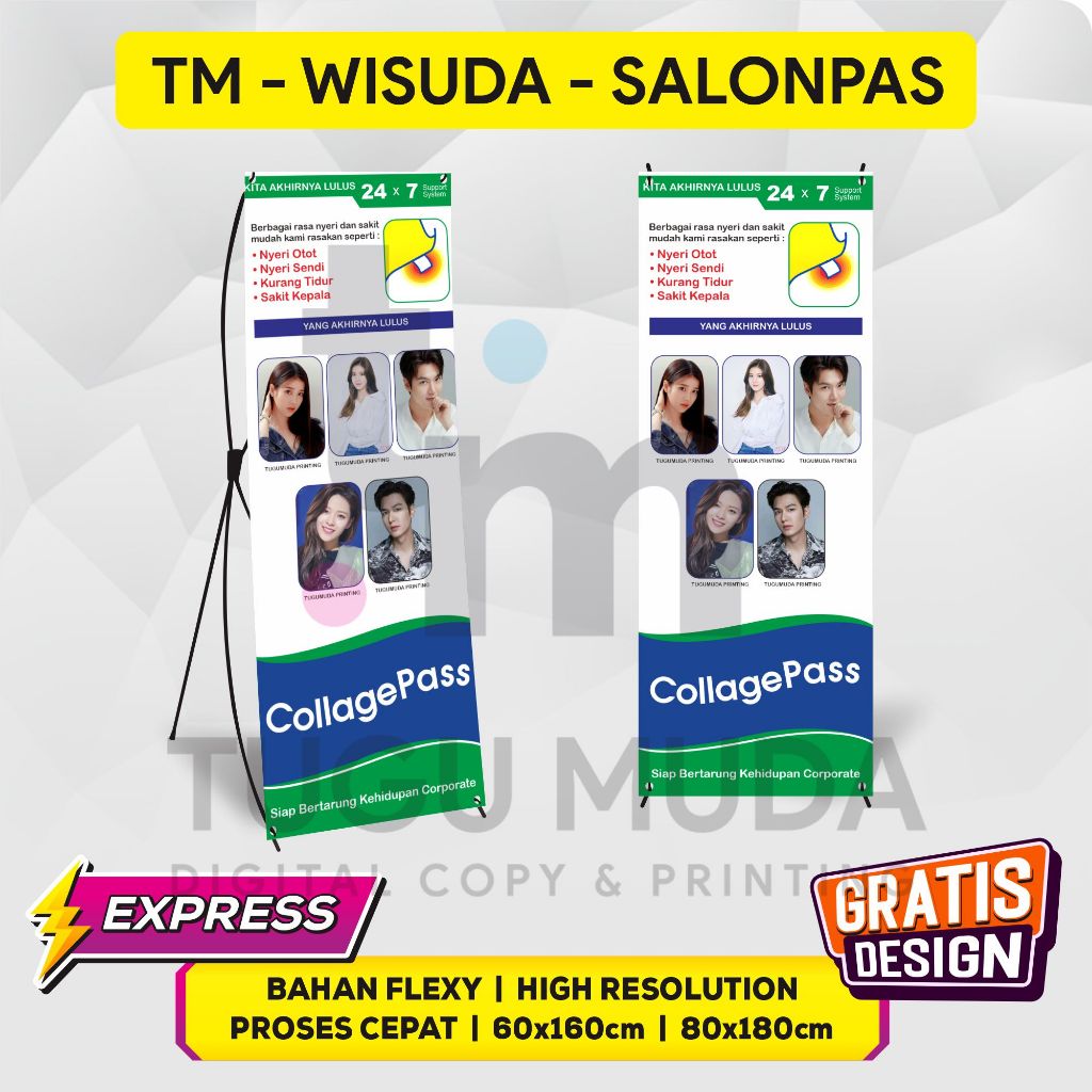Jual Cetak X-Banner Wisuda | X Banner Sidang Outdoor | Standing Banner ...