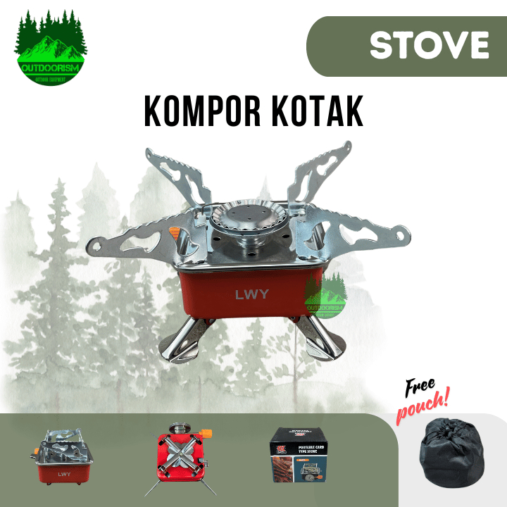 Jual KOVAR KOMPOR GAS CAMPING PORTABLE MINI LIPAT ULTRALIGHT STOVE ...