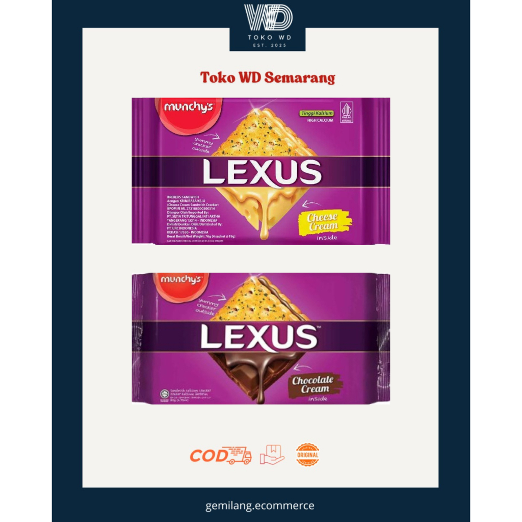 Jual Lexus Munchys Biskuit Chocolate dan Keju 76 gram | Shopee Indonesia