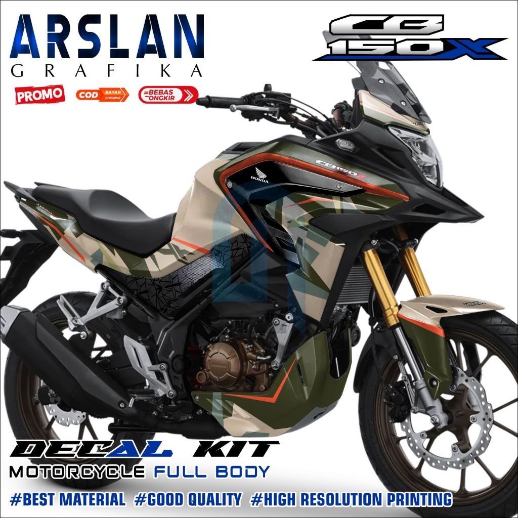 Jual ANTI PUDAR Decal Cb150X New Full Body Stiker Cb 150X New Full Body ...